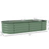 Ebern Designs Galvanized Raised Garden Bed - 4.9' X 2' 1', Outdoor Metal Planter With Edge ...